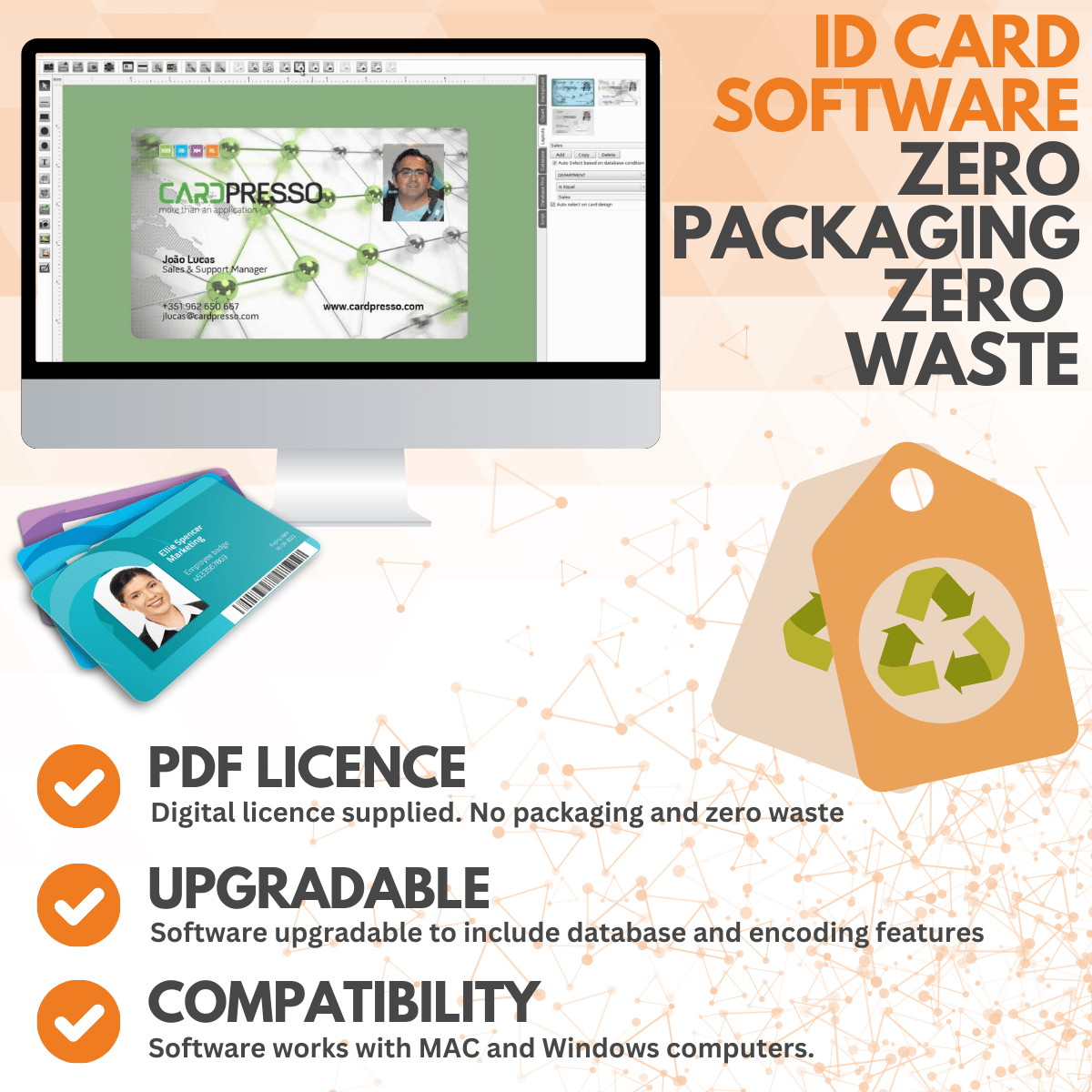 Earth Friendly ID Card Bundle Bundle | ECOENTRUSTDS2BUNDLE