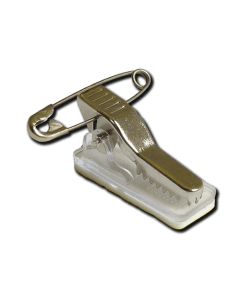 Metal ID Pin Clip with Self Adhesive Rigid Back | Pack of 100 | IDC-00
